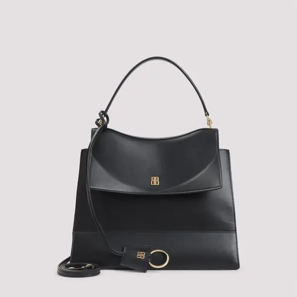 Balenciaga Leather Shoulder Bag - Black