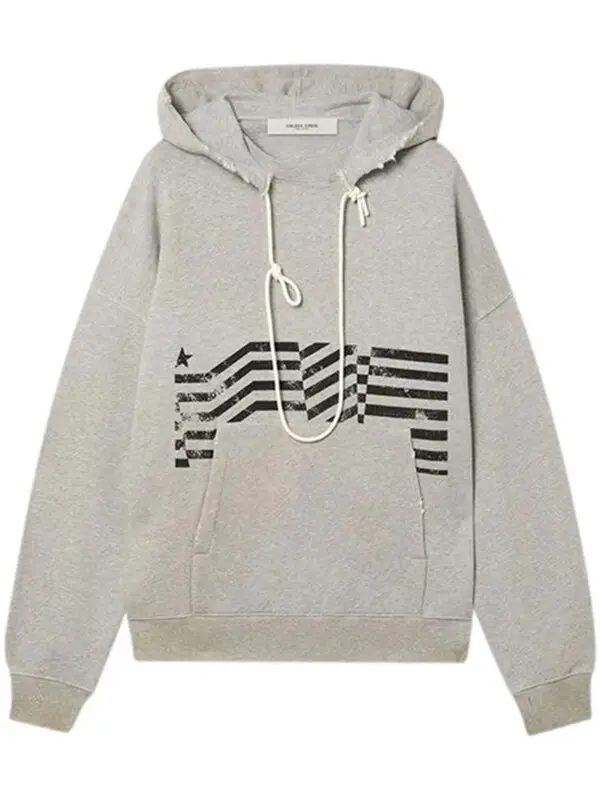 GOLDEN GOOSE Graphic Print Drawstring Hoodie