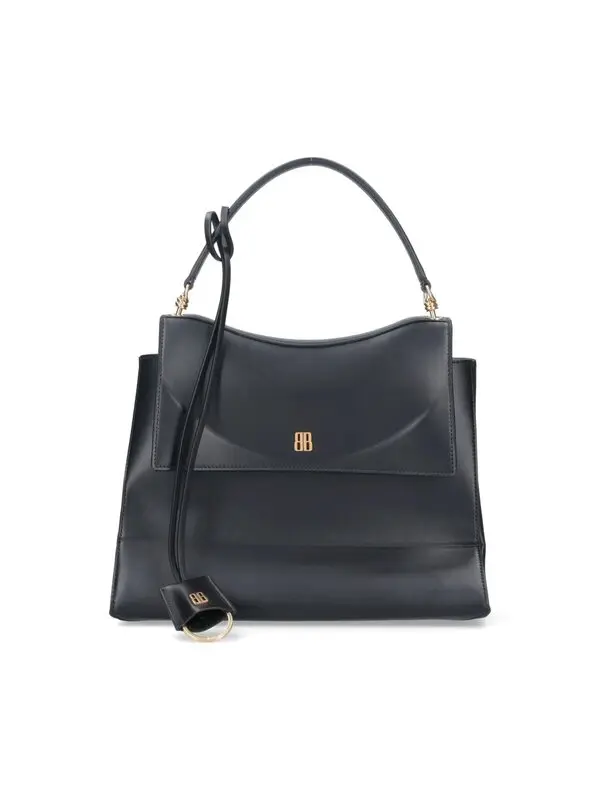 Balenciaga Mini Top Handle Handbag - Black