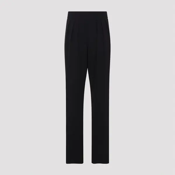 Giorgio Armani Silk Cady Trousers With Pleats