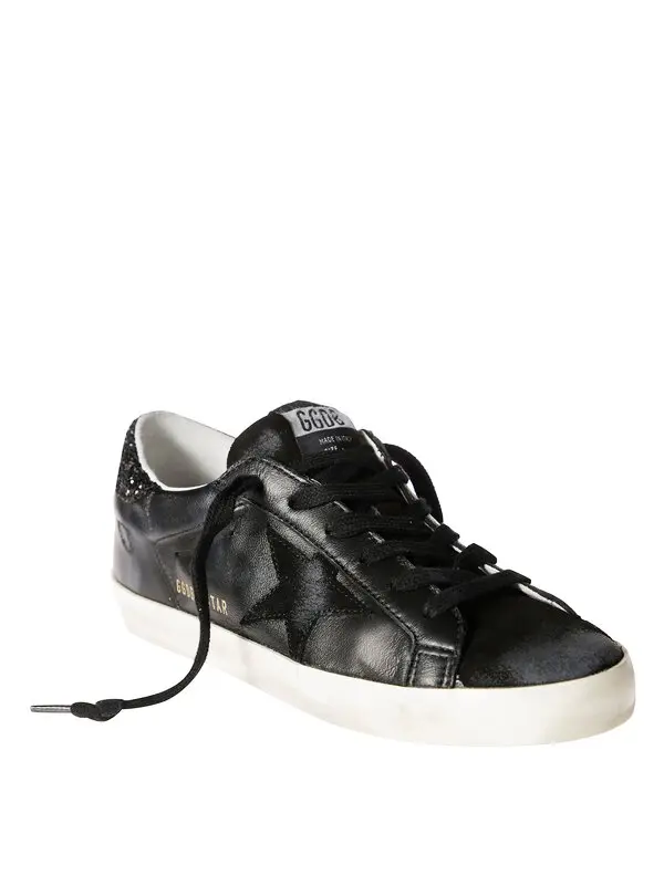GOLDEN GOOSE Star Glitter Heel Sneaker For