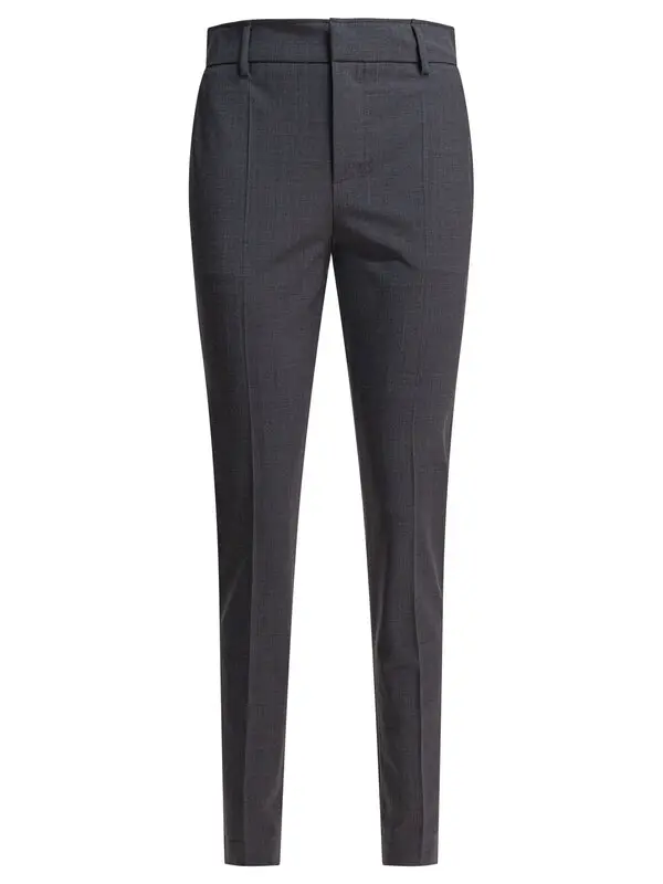 Alexander McQueen Wool Silk Tailored Trousers