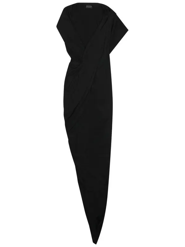 Balenciaga Polyester Mini Dress Ss25 Collection - Black