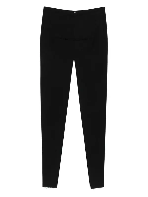 Rick Owens Double-slit Maxi Skirt In Wool - Black