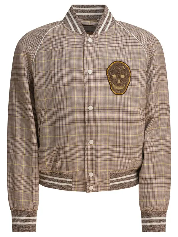 Alexander McQueen Embellished Wool Blouson Jacket - Beige