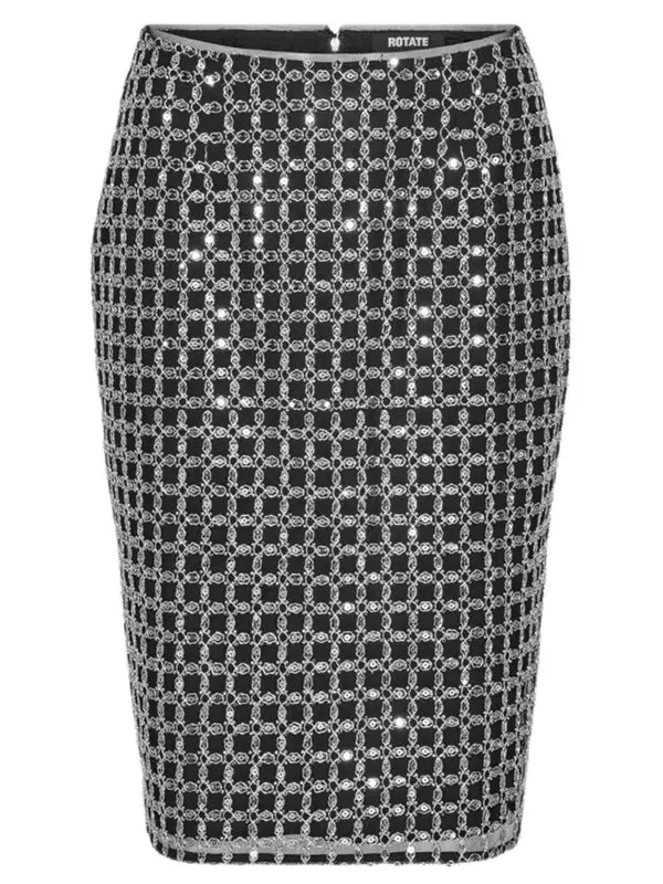 ROTATE BY BIRGER CHRISTENSEN Elegant Mini Skirt With Hook And Zip Fastening Size