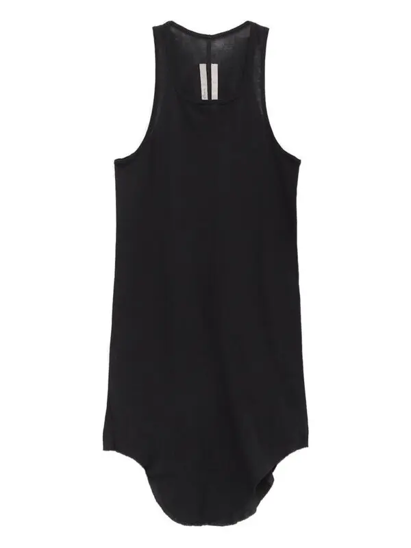 Rick Owens Sleeveless Cotton Tank Top - Black