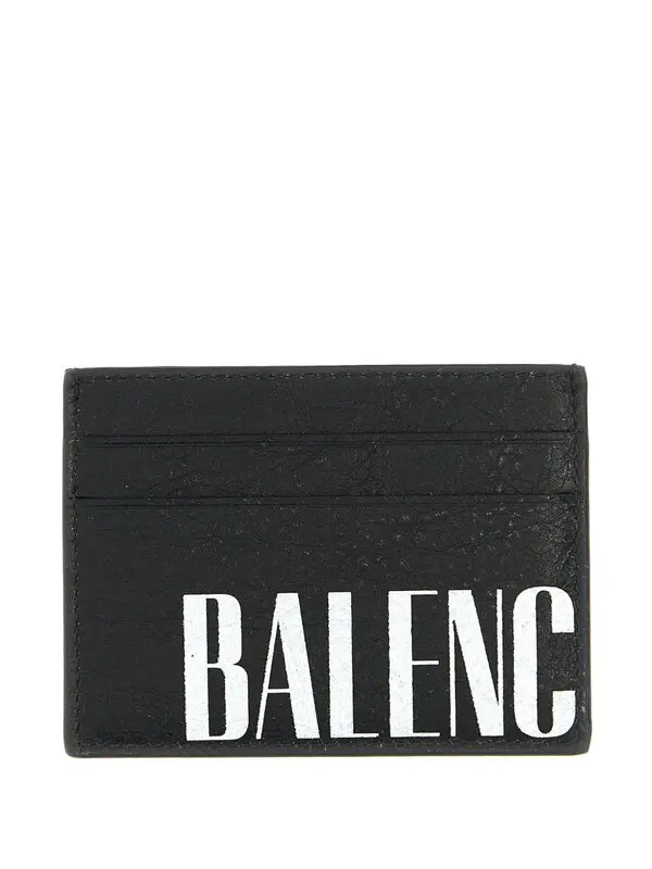 Balenciaga Mini Leather Coin Purse - Black