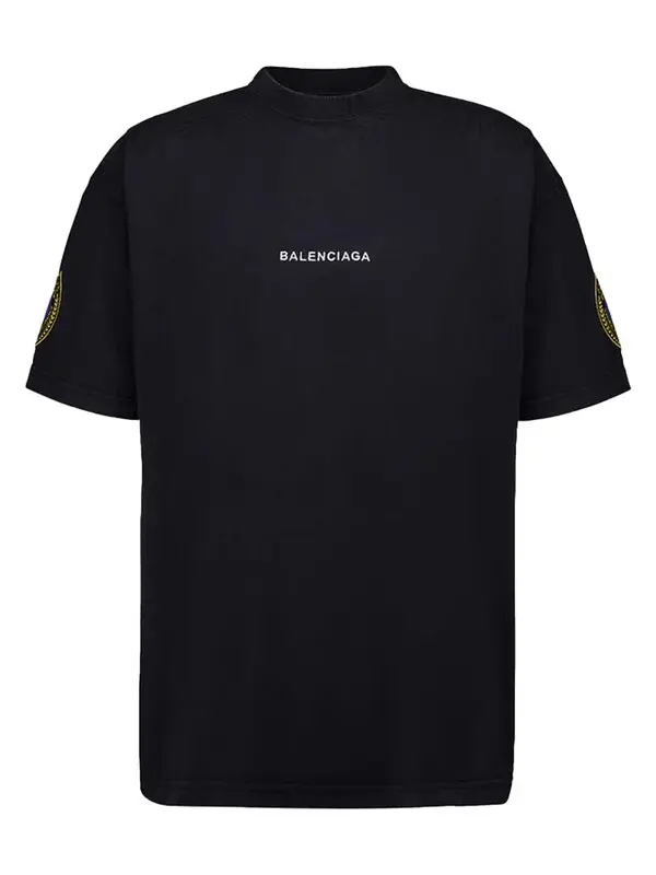 Balenciaga Essential Cotton T-shirt For - Black