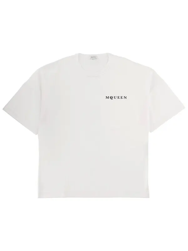 Alexander McQueen Logo Cotton T-shirt - White