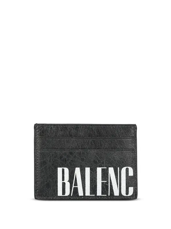 Balenciaga Editor Vintage Arena Storico Lambskin Card Holder - Black