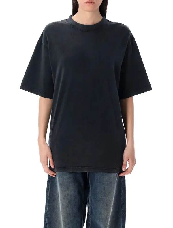 Balenciaga Slim Fit Cotton T-shirt - Black