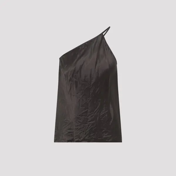 Rick Owens One Shoulder Slip Top - Brown