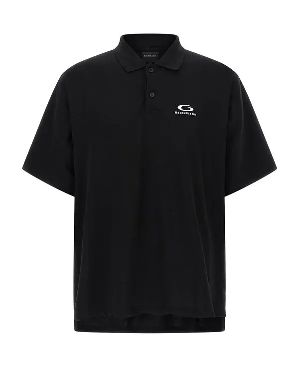 Balenciaga Short Sleeve Regular Polo - Black