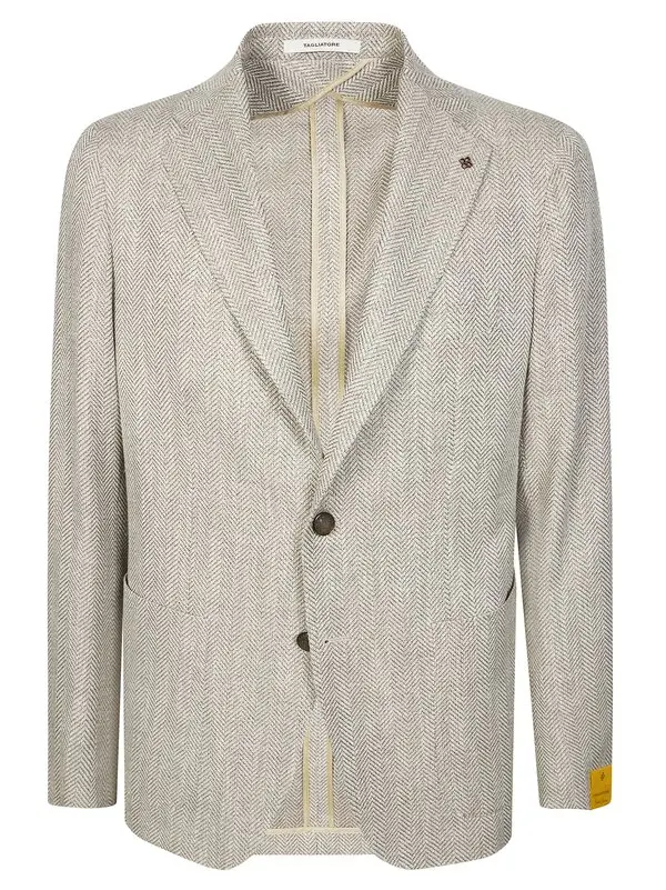 Tagliatore Single-breasted Herringbone Blazer