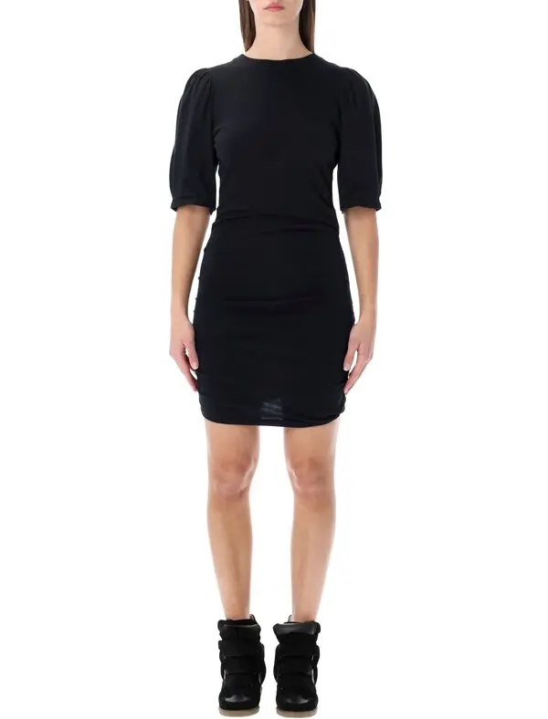 MARANT ETOILE Mylda Dress Short Length Organic Cotton - Black