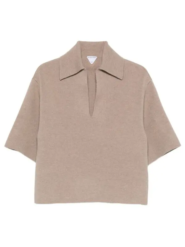 Bottega Veneta Polo Shirt Fw25 Collection - Beige