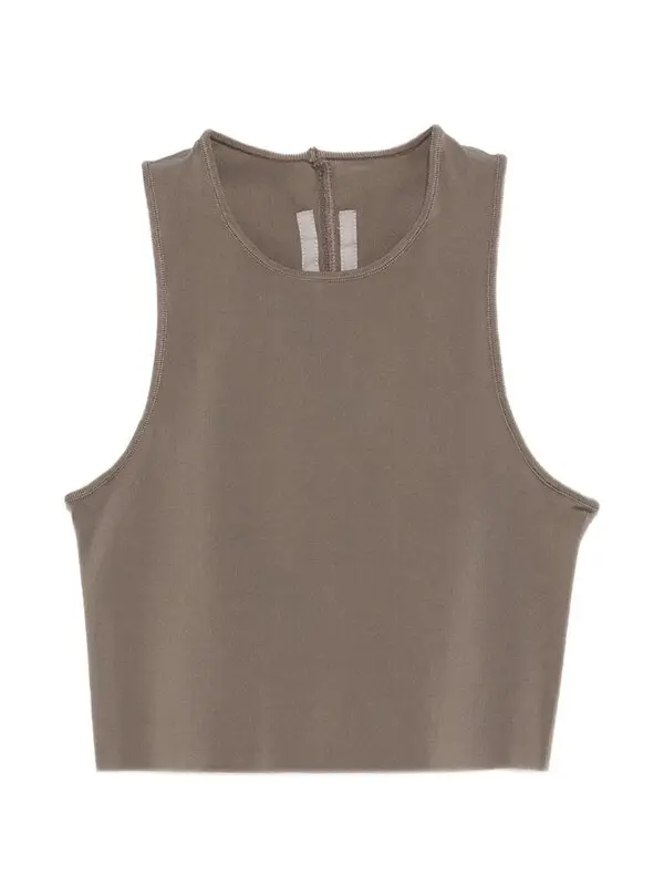 Rick Owens Elegant Tank Top With Dew Neck Design