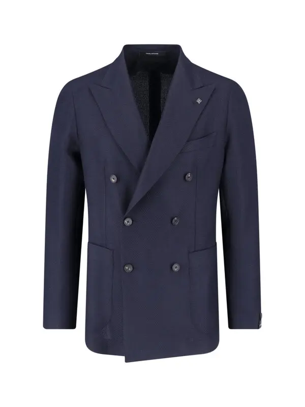 Tagliatore Double-breasted Blazer - Blue