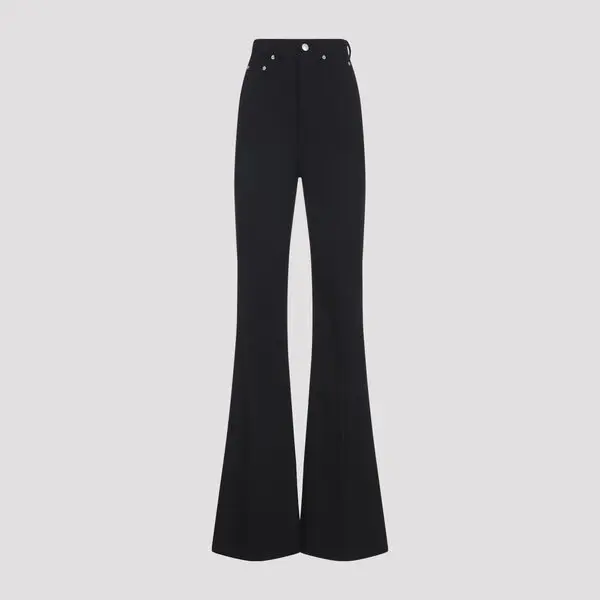 Rick Owens Bolan Bootcut Wool Pant - Black