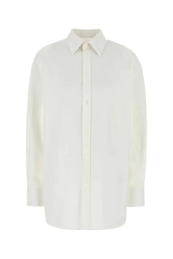 Saint Laurent Cotton Poplin Shirt - Ivory