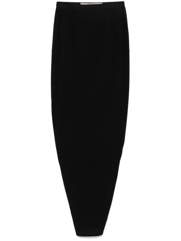 Rick Owens Soft Pillar Maxi Skirt - Black