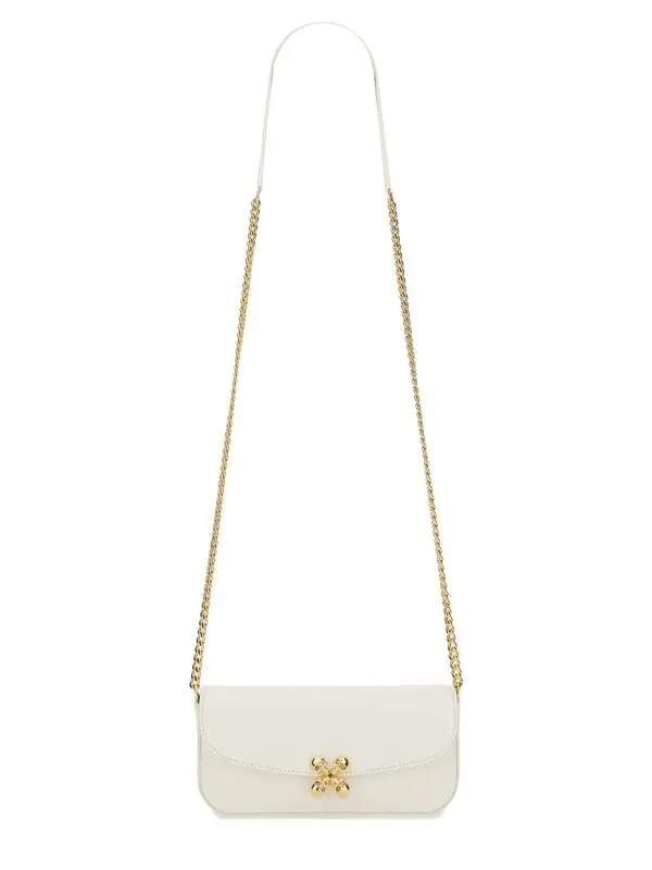 Alexander McQueen Mini Leather Skin Crossbody Handbag - Ivory