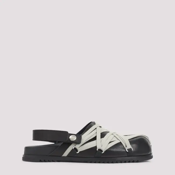 Rick Owens Megalace Mule Granola - Black