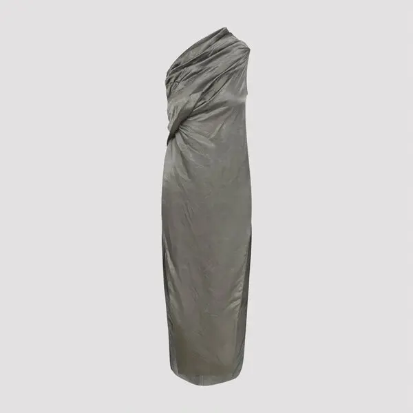 Rick Owens Temple Tailored Firbanks Cupro Satin Dress