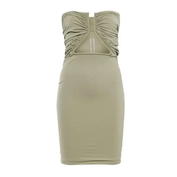 Rick Owens Sleeveless Mini Dress With Estane Blend