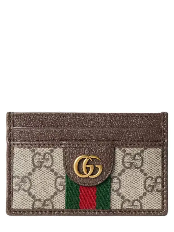 Gucci Mini Gg Monogram Wallet - Beige