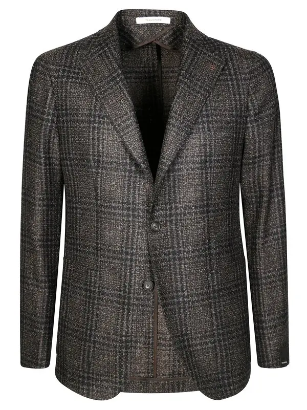 Tagliatore Checked Two-button Blazer - Marrone