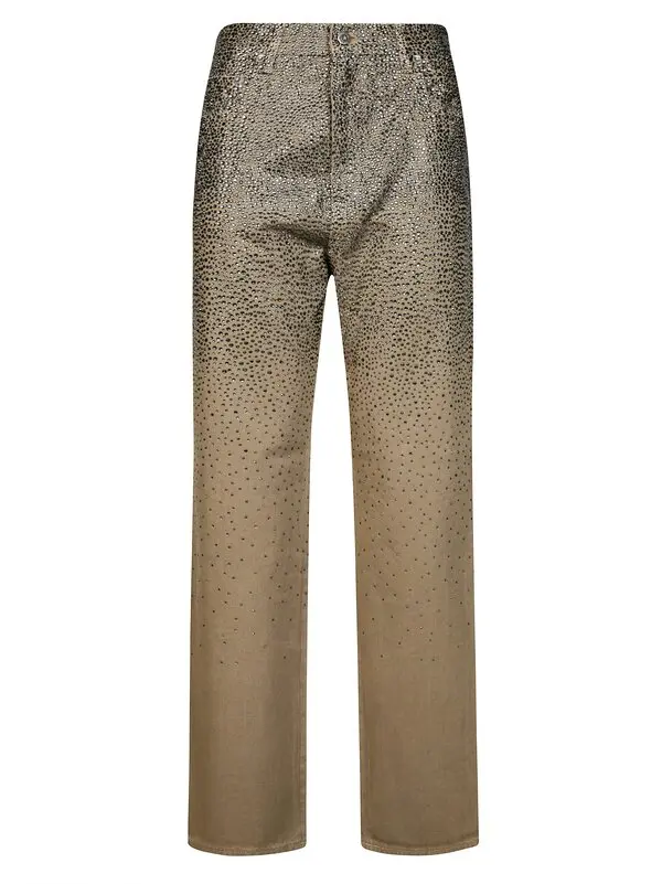 GOLDEN GOOSE Swarovski-crystal-embellished Jeans - Beige