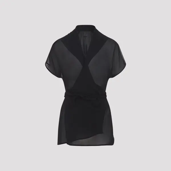 Rick Owens Silk Wrap Top