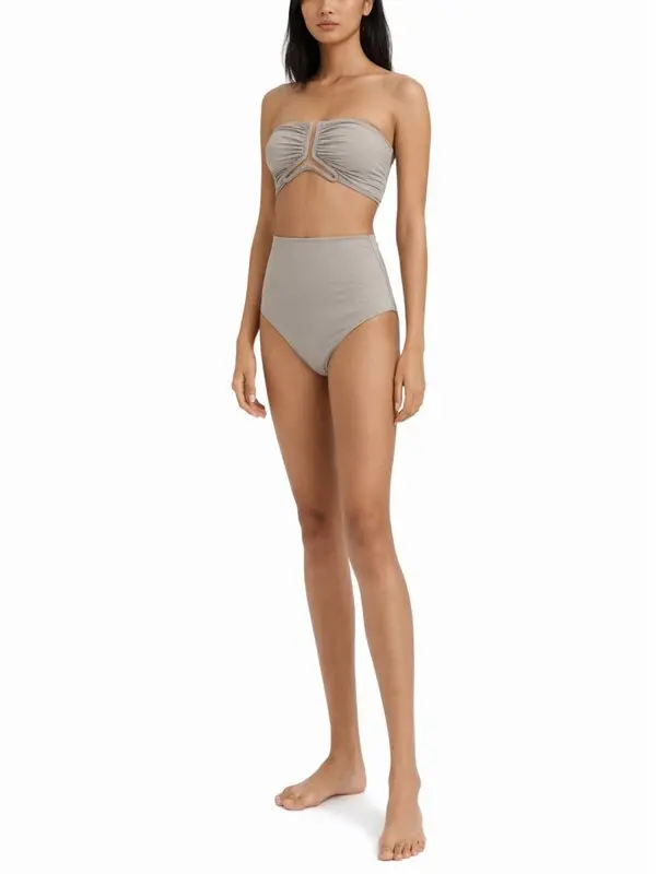 Rick Owens Two-piece Swimsuit In Lycra - Grey