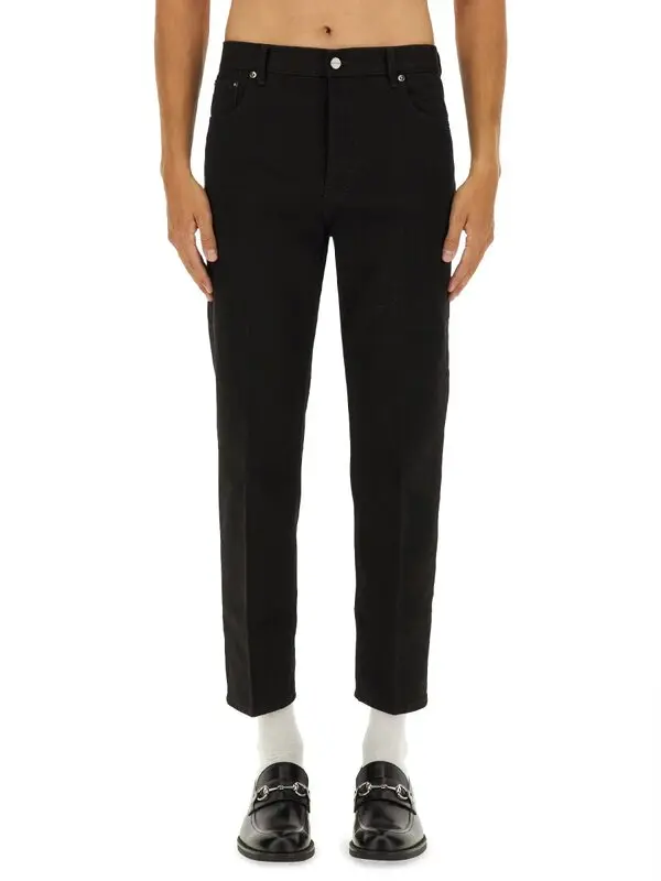 Gucci Slim Fit Cotton Denim Pants - Black