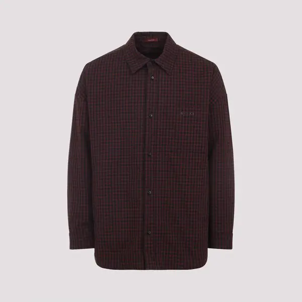 Gucci Macro Vichy Checked Shirt Jacket - Red