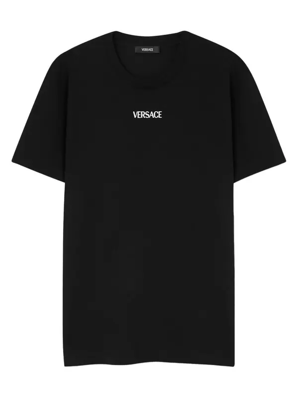 Versace Signature Logo T-shirt Size - Black