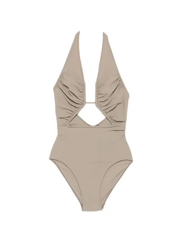 Rick Owens Front Cutout Mini Dress With Tail Detail