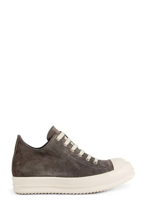 Rick Owens Low-top Sneakers With Shark-tooth Toe - Grey
