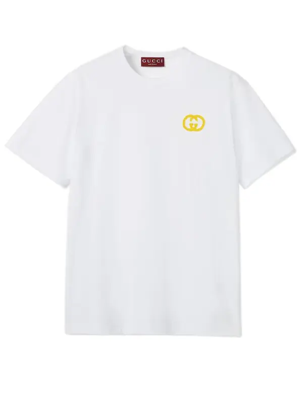 Gucci Cotton T-shirt With Overlay And Short Sleeves