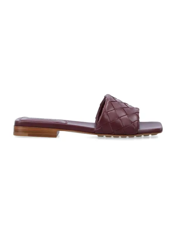 Bottega Veneta Parco Flat Mule - Red