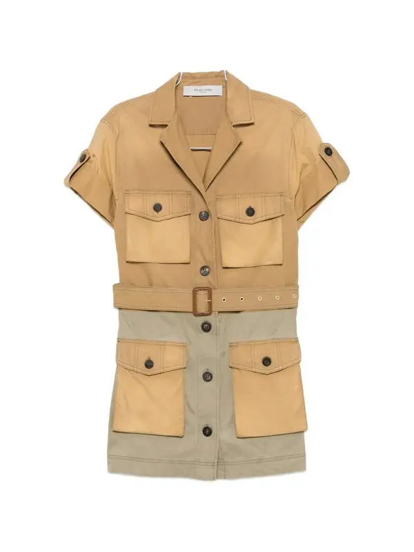 GOLDEN GOOSE Short-sleeved Belted Dress