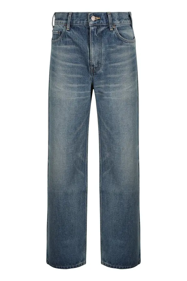 Celine Jolene Jeans In Cotton - Denim