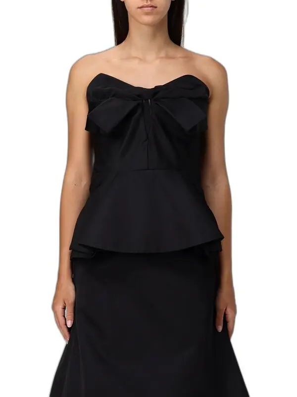 Alexander McQueen Silk Blend Bustier Top