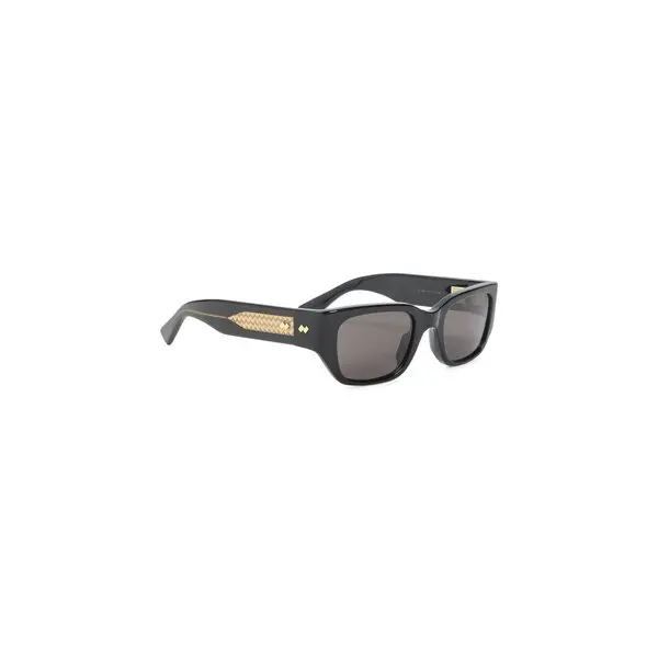 Bottega Veneta Intrecciato Square Sunglasses - Black