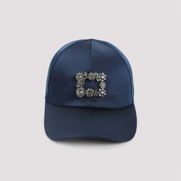 ROGER VIVIER Flower Strass Cap - Blue