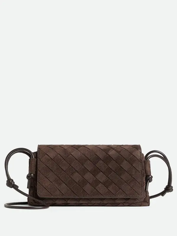 Bottega Veneta Intrecciato Mini Pouch - Brown