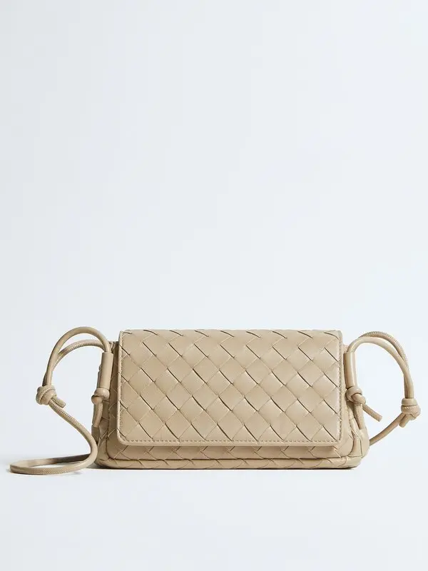 Bottega Veneta Elegant Mini Compartment Bag With Adjustable Strap