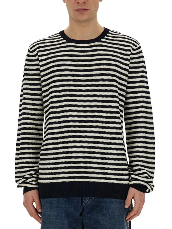 Dolce & Gabbana Striped Jersey With Crew Neck - Multicolour